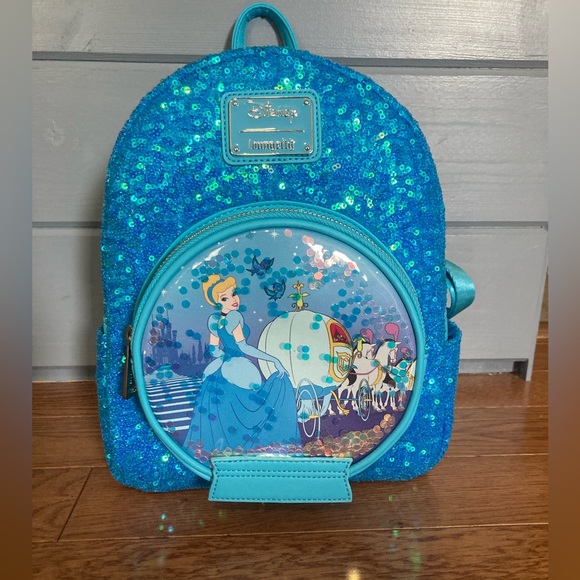Loungefly | Bags | Disney Sequin Christmas Snow Globe Collection ...